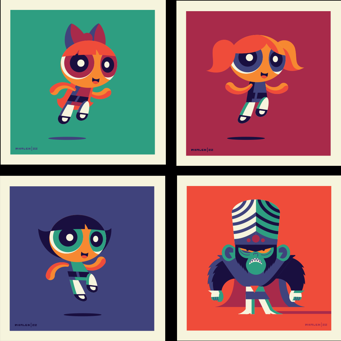 4x4: ETC12 / 4-screenprint set – strongstuffstore