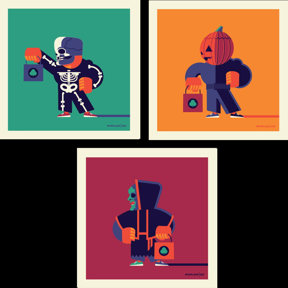 4x4: ETC14 / 3-screenprint set – strongstuffstore