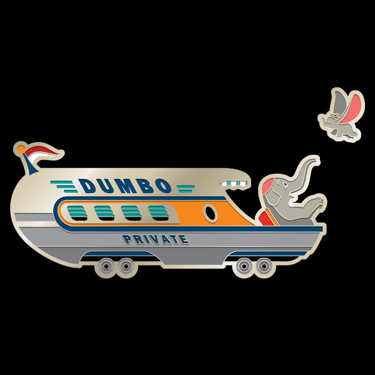 DUMBO & CABOOSE enamel pin set – strongstuffstore