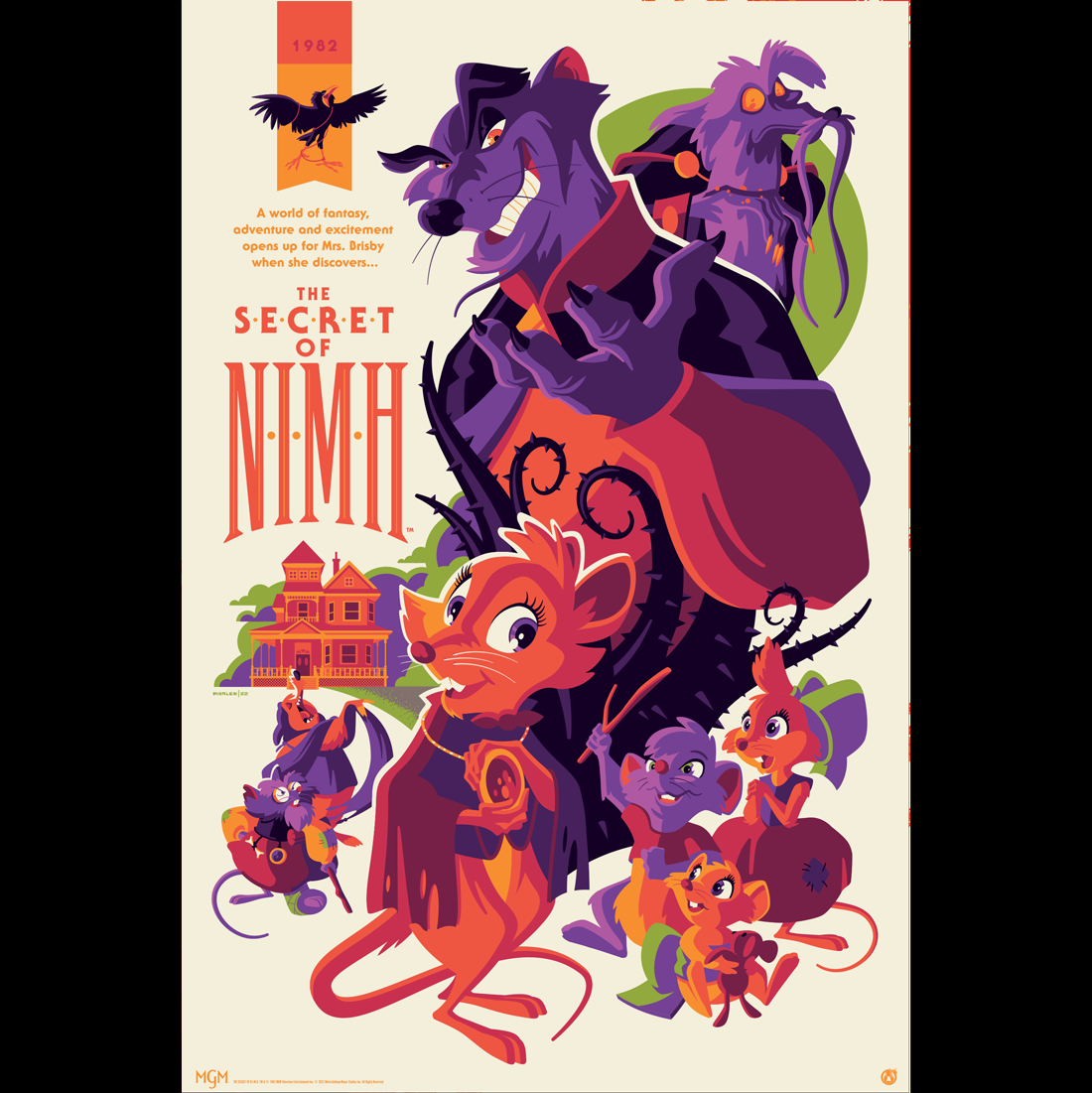 THE SECRET OF NIMH (nicodemus x cream) screenprint – strongstuffstore