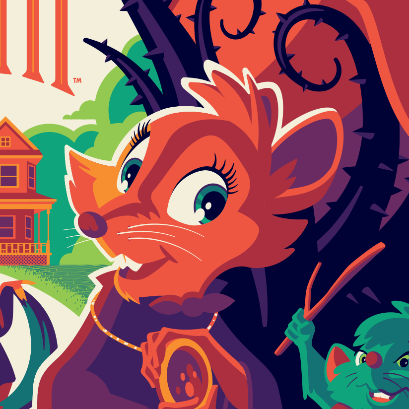 THE SECRET OF NIMH (owl x cream) screenprint – strongstuffstore